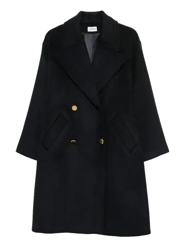 P.a.r.o.s.h Wool Double-breasted Coat - Blue