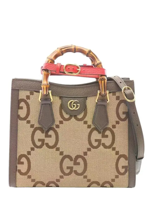 Gucci 2010s Jumbo Gg Diana Tote Bag - Neutrals