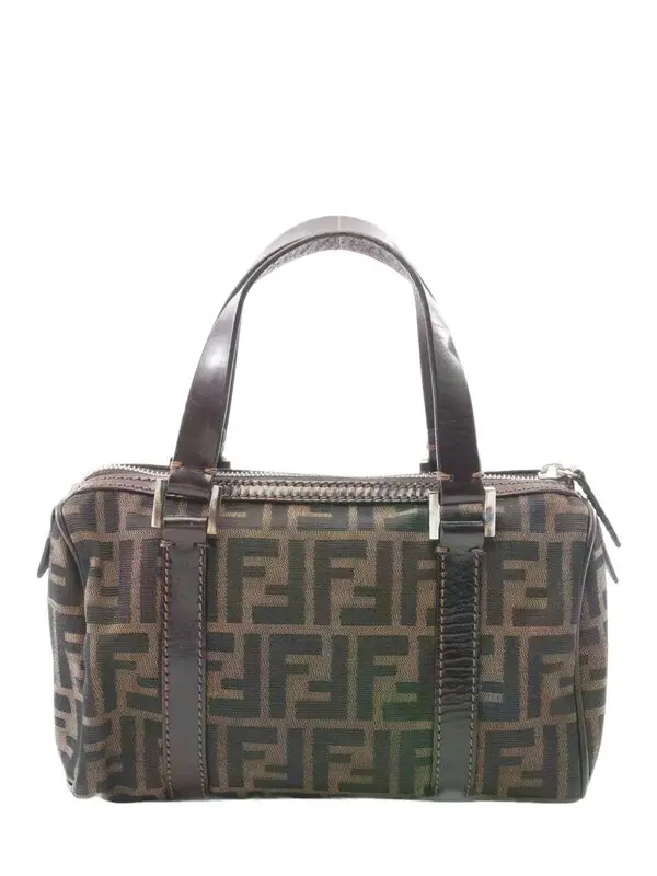 Fendi 2000s Zucca Mini Boston Bag - Brown