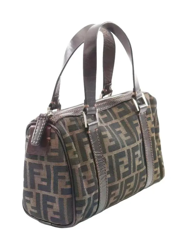 Fendi 2000s Zucca Mini Boston Bag - Brown