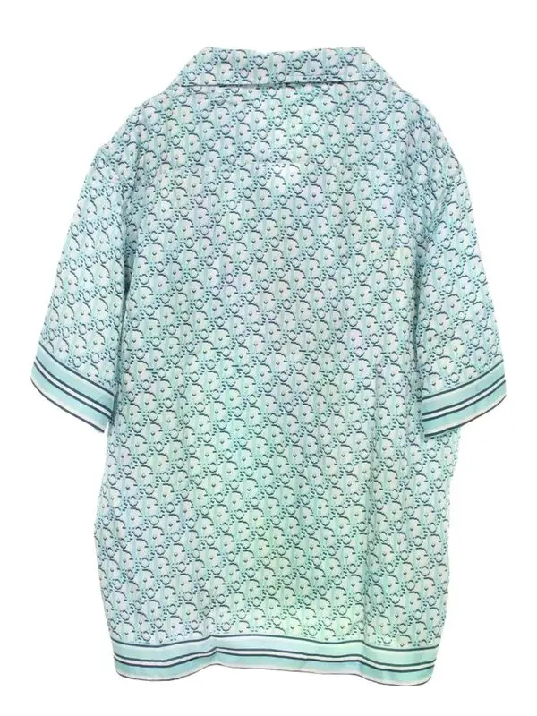 Dior 2010s Oblique Pixel Shirt - Blue