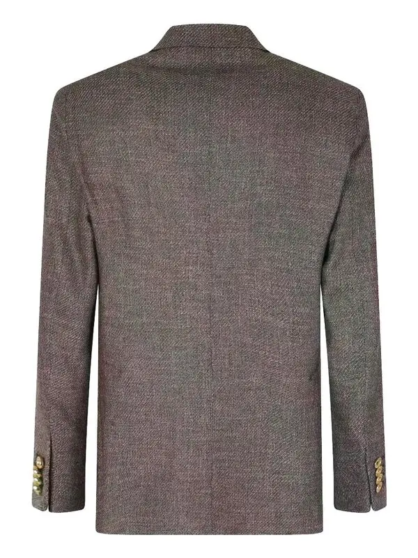 Tagliatore Double-breasted Peak-lapels Blazer - Brown