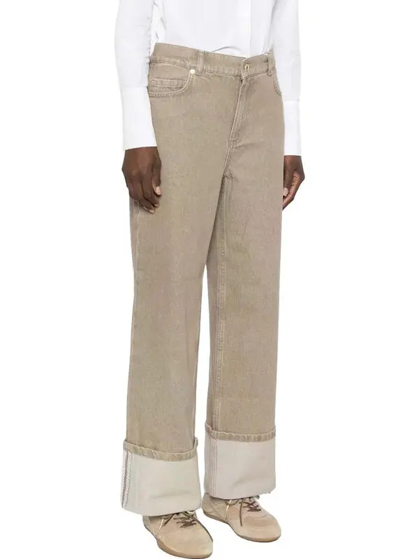 I BLUES Turn-up Cuff Jeans - Neutrals