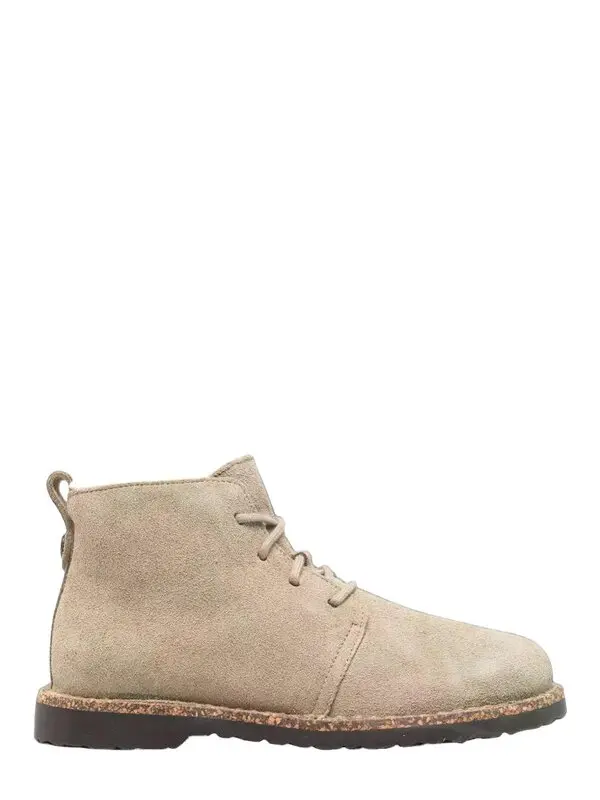 BIRKENSTOCK Shearling-lined Suede Lace-up Boots - Neutrals