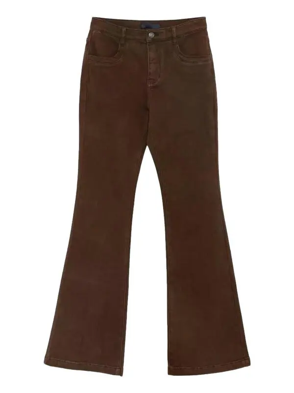 ELEH Wide-leg Jeans In Dark - Brown