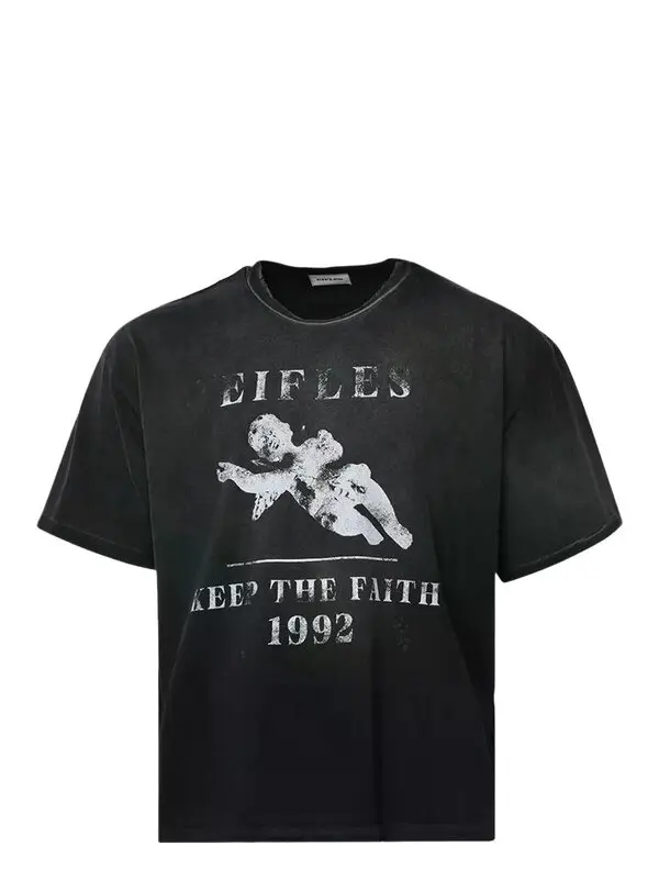 EIFLES Graphic-print T-shirt - Black