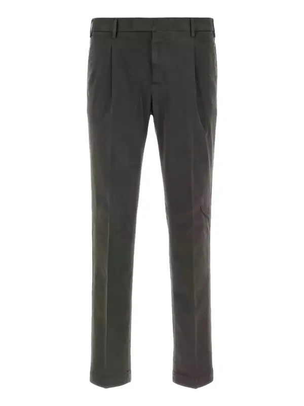 PT TORINO Pleated Belt-loop Trousers - Grey