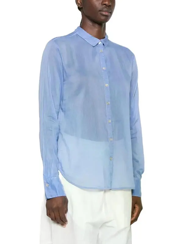FORTE_FORTE Button-up Shirt - Blue