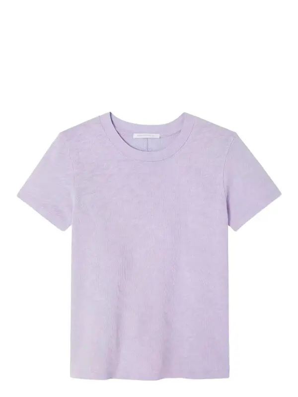 American Vintage Sonoma Slub Cotton T-shirt - Purple