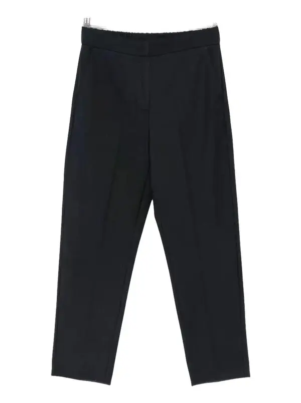 I BLUES Pressed-crease Cropped Trousers - Blue