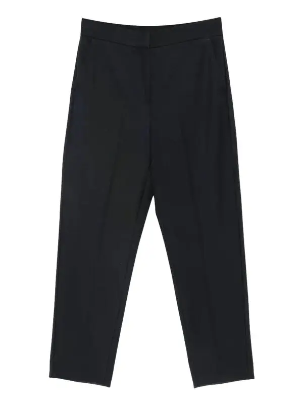 I BLUES Pressed-crease Cropped Trousers - Blue