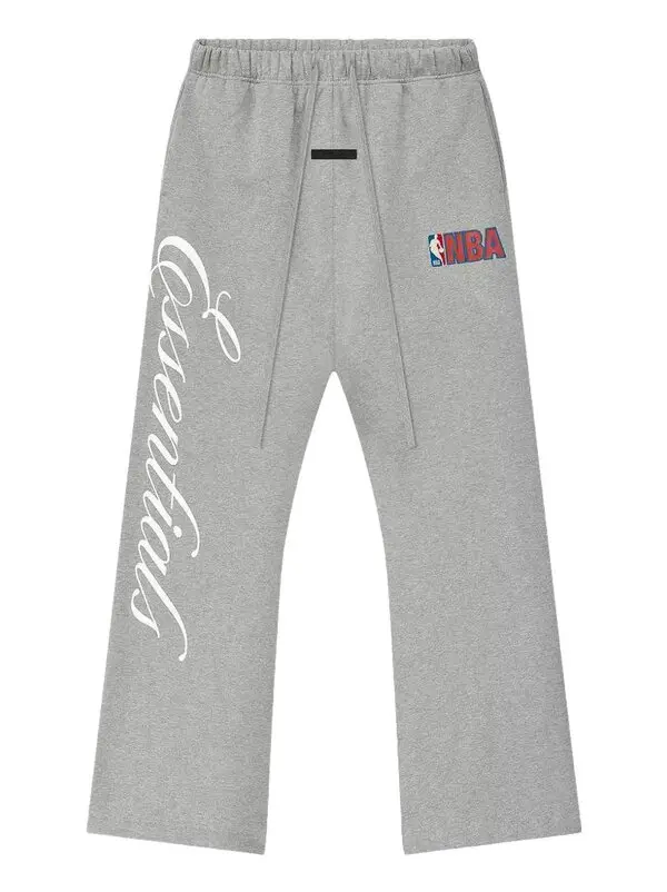 Fear Of God Essentials Nba Flare Sweatpants Concrete Heather - Grey