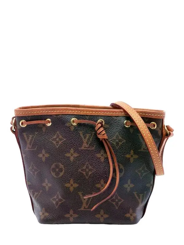 LOUIS VUITTON 2019 Monogram Nano Noe Bucket Bag - Brown
