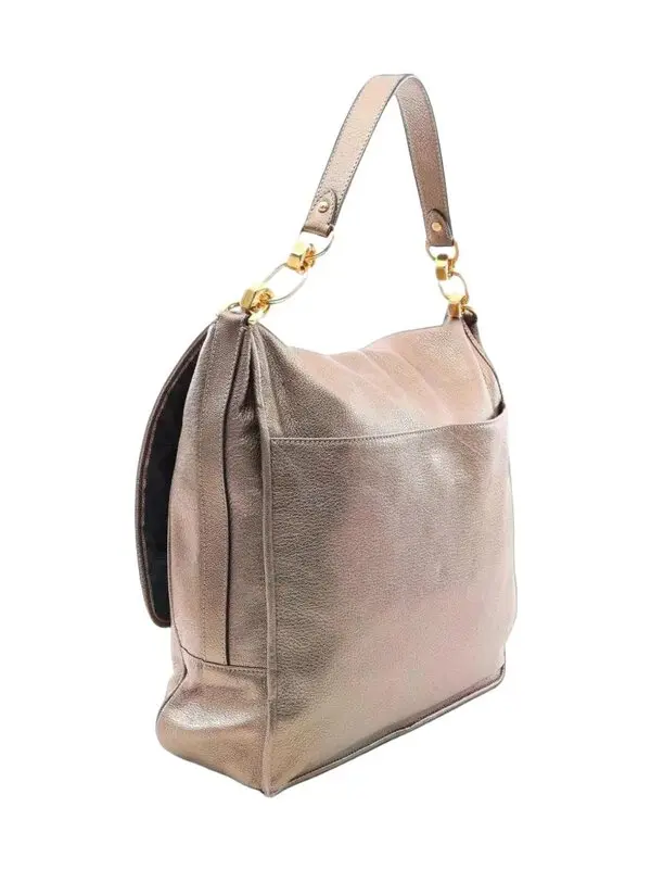 Loewe 2000s Anagram Maia Shoulder Bag - Gold
