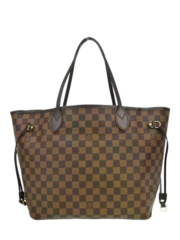 LOUIS VUITTON 2008 Mm Neverfull Damier Ébène Tote Bag - Brown