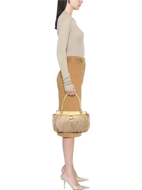 Gucci Gg Canvas Abbey D Ring Tote Bag - Neutrals