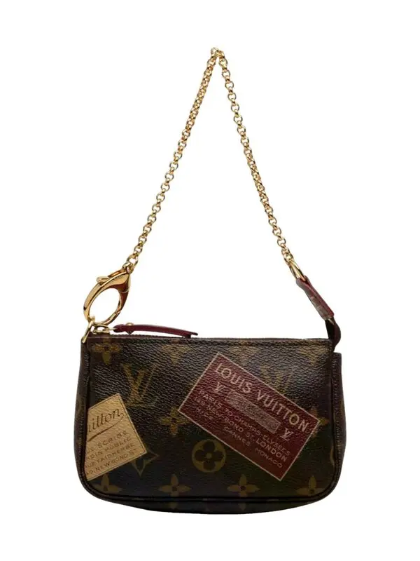 LOUIS VUITTON 2009 Monogram Trunks And Bags Mini Pochette Accessoires Handbag - Brown