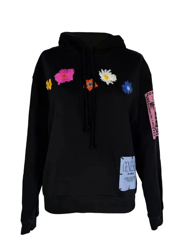 Alexander McQueen Genesis Ii Athena Flowers" Hoodie - Black