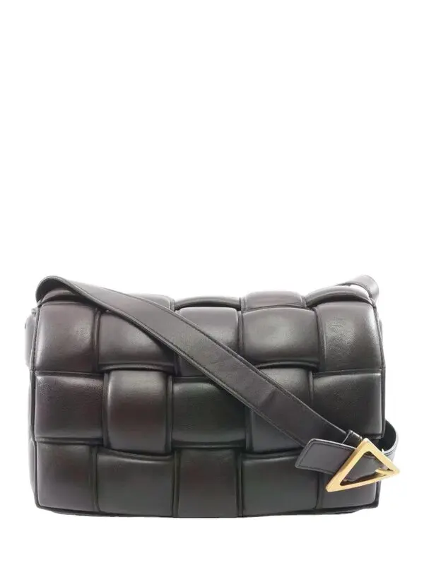 Bottega Veneta 2010s Cassette Intrecciato Shoulder Bag - Brown