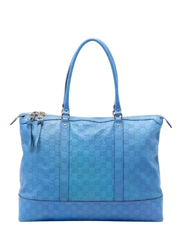 Gucci Monogram Tote Bag - Blue