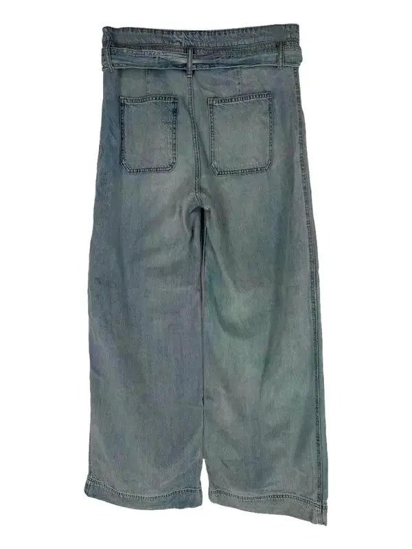 Ralph Lauren Tie-waist Wide-leg Jeans - Blue