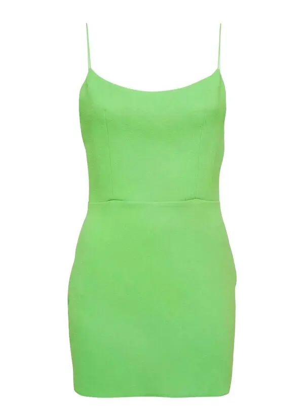 Alex Perry Crepe Mini Dress - Green