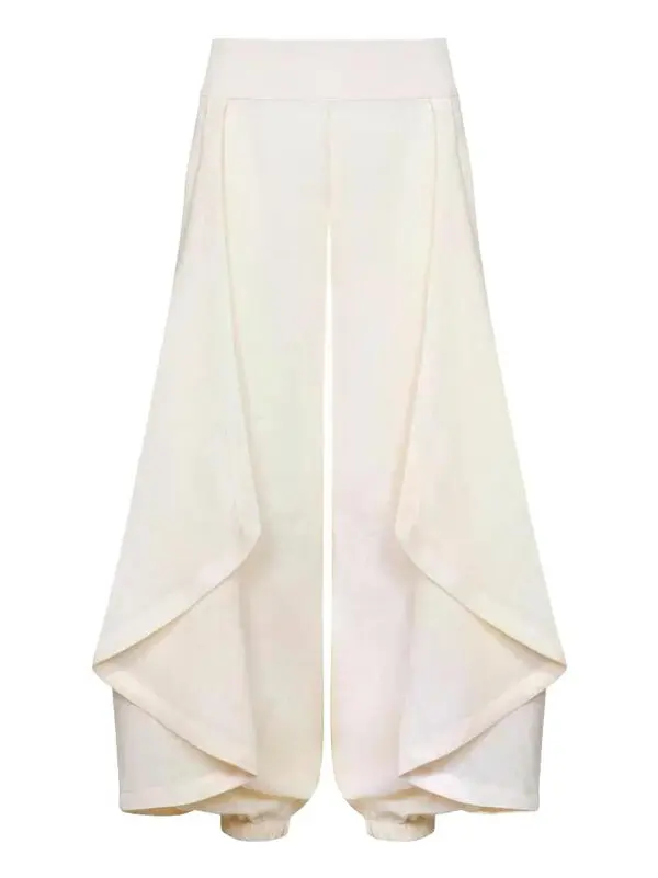 Johanna Ortiz Heat Echo Draped Trousers - Neutrals