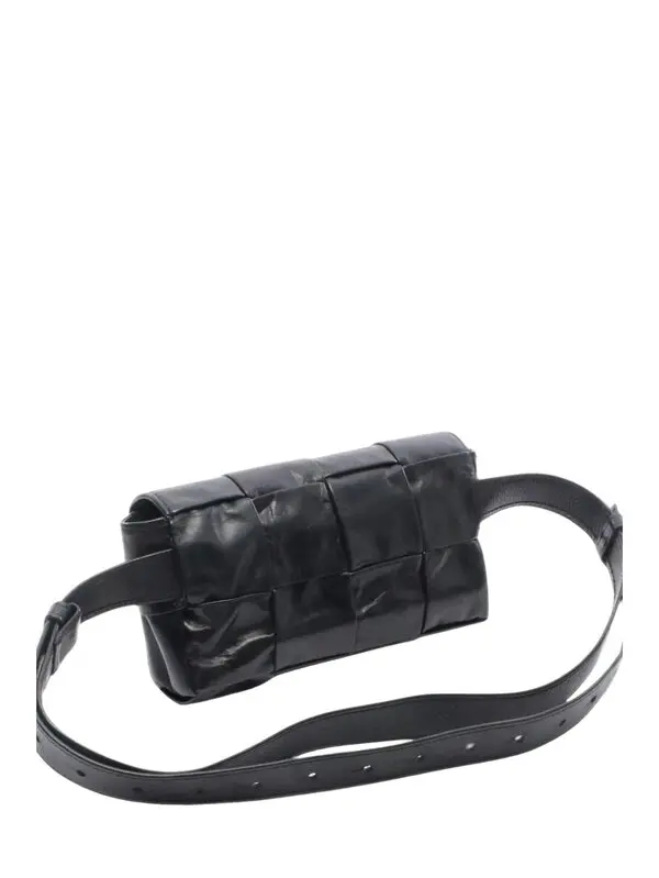 Bottega Veneta Cassette Intrecciato Belt Bag - Black
