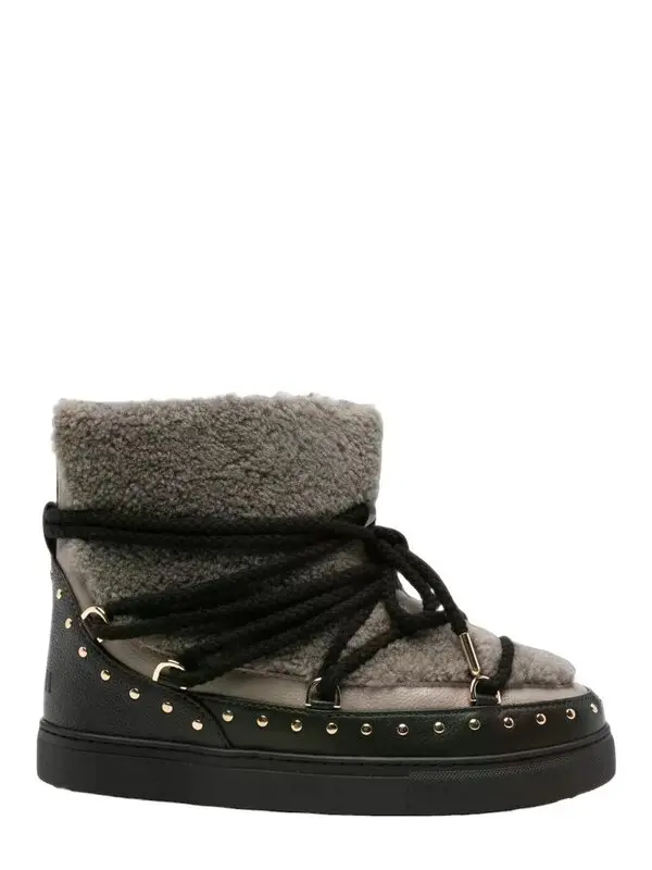 Inuikii Curly Rock Boots With Stud Detailing - Grey
