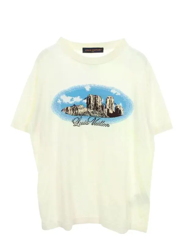 LOUIS VUITTON 2010s Graphic-print T-shirt - White
