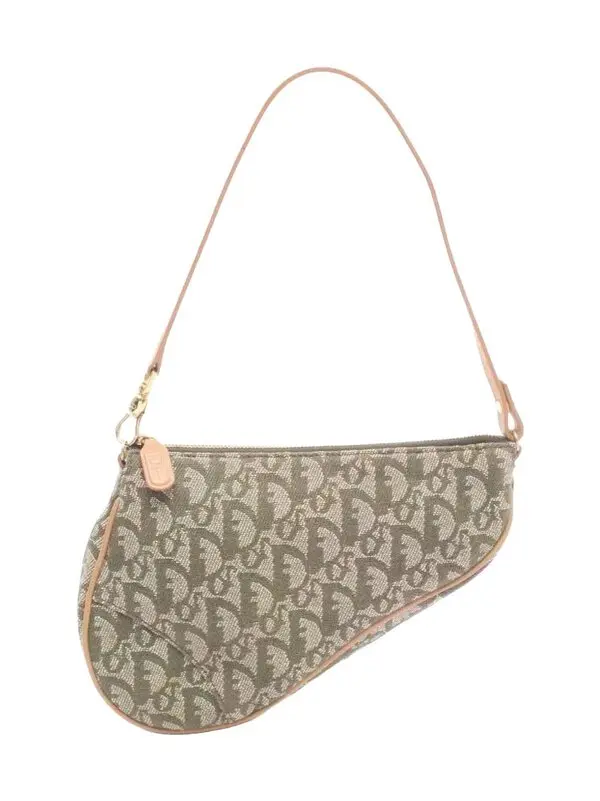 Dior 2010s Saddle Trotter Shoulder Bag - Green