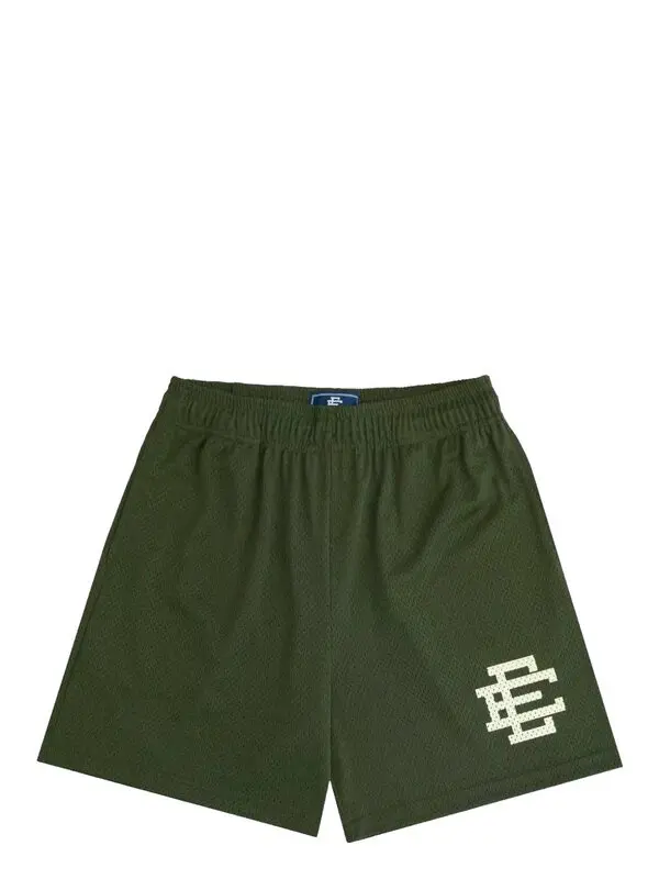 ERIC EMANUEL Ee Basic Logo Print Mesh Shorts - Green