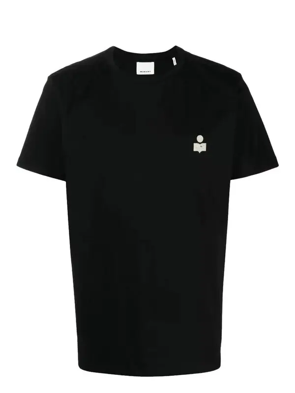 MARANT Zafferh Logo-print Cotton T-shirt - Black