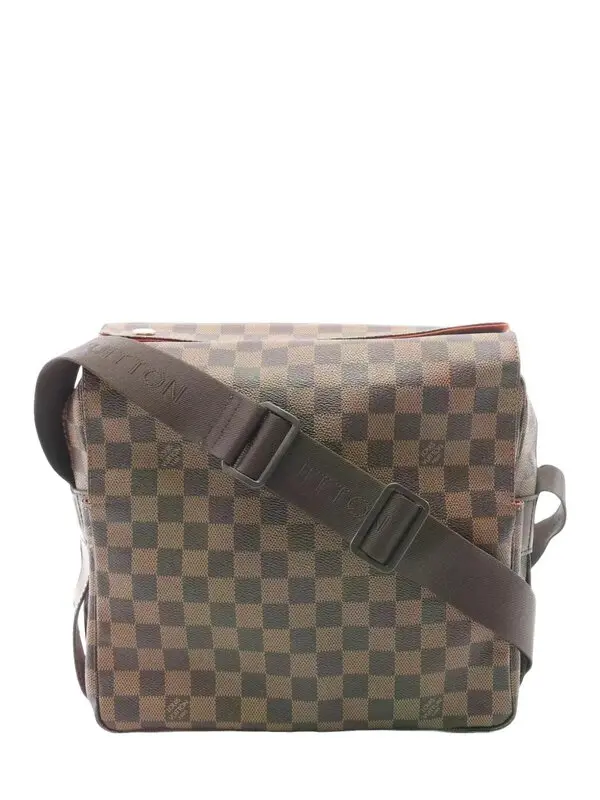 LOUIS VUITTON Damier Ebène Naviglio Shoulder Bag - Brown