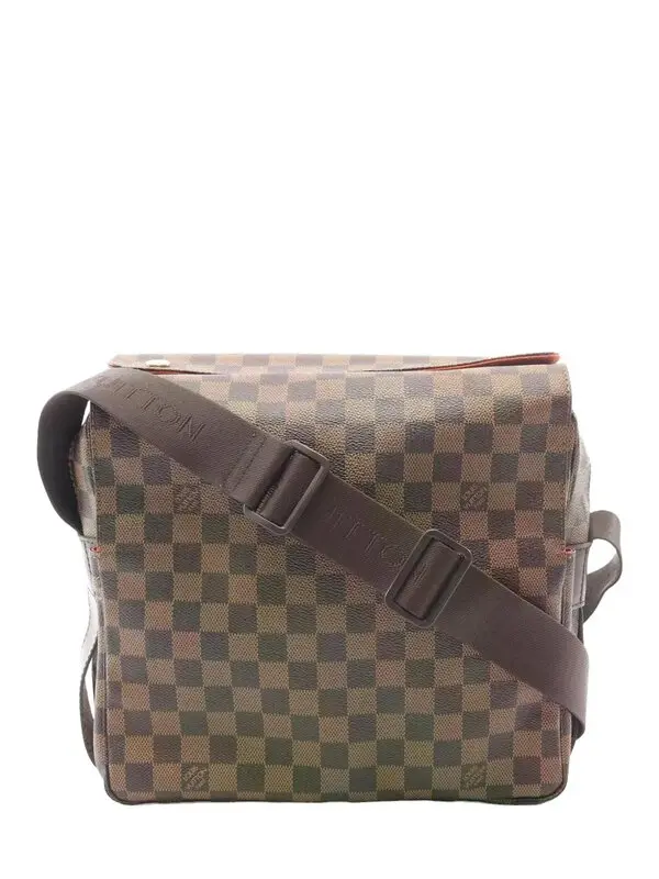 LOUIS VUITTON Damier Ebène Naviglio Shoulder Bag - Brown