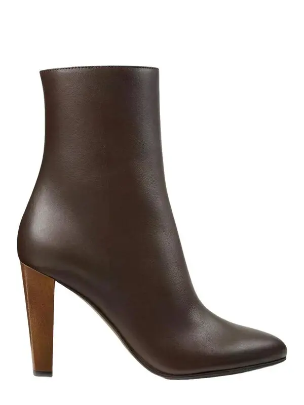 Ralph Lauren Bernice Leather Ankle Boots - Brown