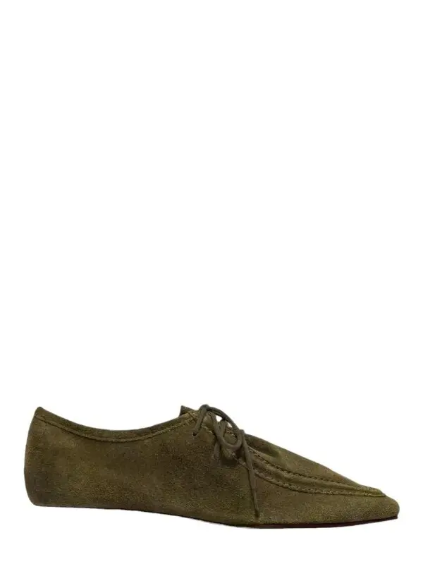 Bernardo Tate Square-toe Derby Shoes - Green