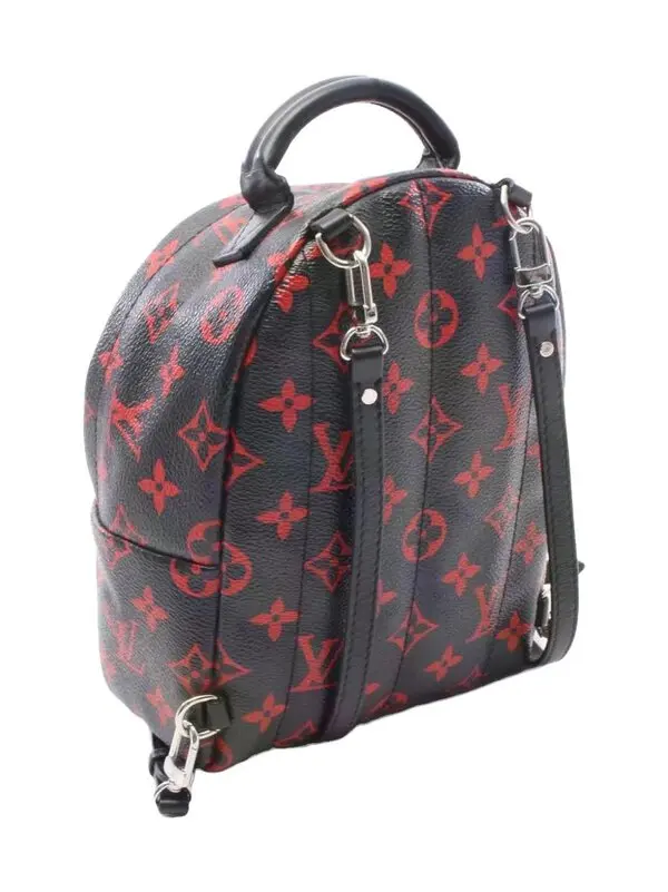 LOUIS VUITTON 2017 Mini Palm Springs Monogram Infrarouge Backpack - Black