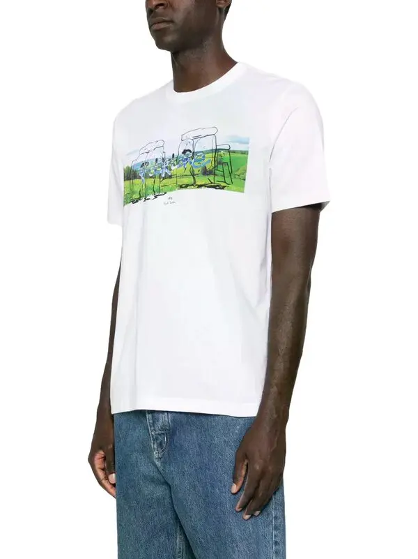 Paul Smith Folklore-print T-shirt - White