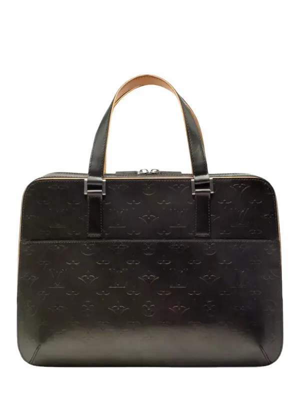 LOUIS VUITTON Monogram Mat Malden Business Bag - Grey