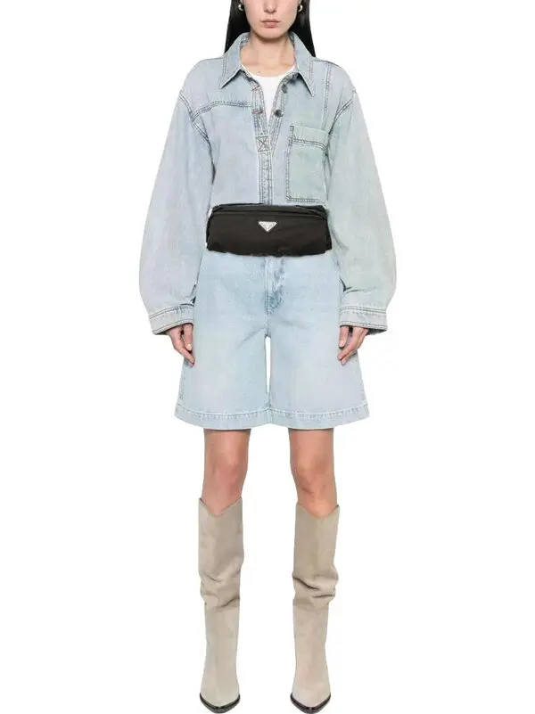 Prada Tessuto Belt Bag - Black