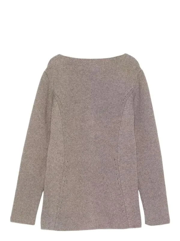 Malo Ribbed Knit V-neck Cardigan - Neutrals