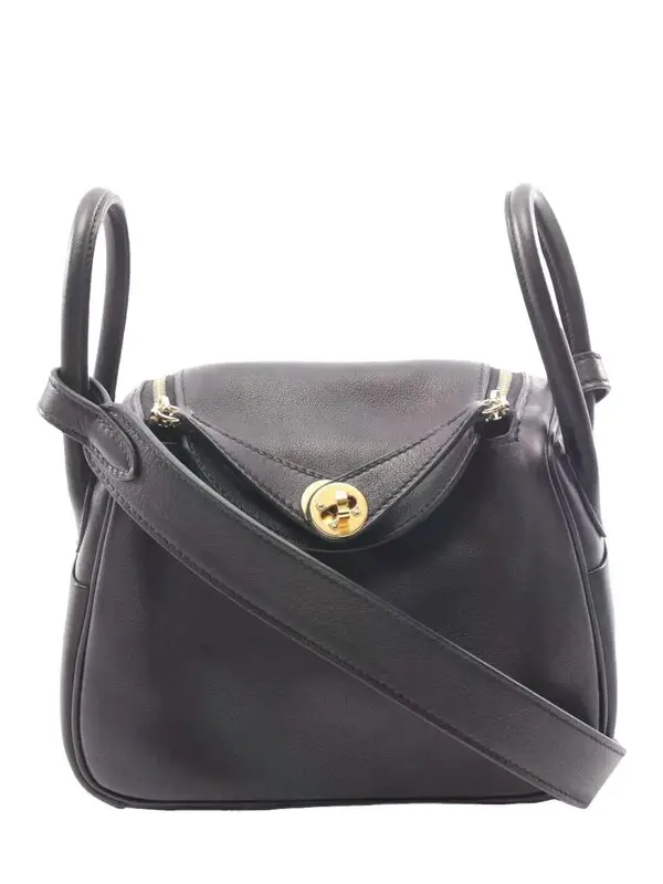 Hermès 2025 Mini Lindy Shoulder Bag - Black