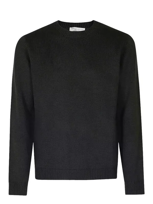 ROBERTO COLLINA Ribbed-knit Crew-neck Sweater - Green