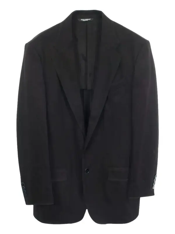 Dolce & Gabbana 2010s Single-breasted Tailored Blazer - Black