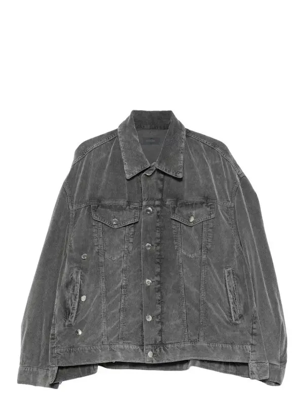 HAIKURE Corduroy Textured Jacket - Grey
