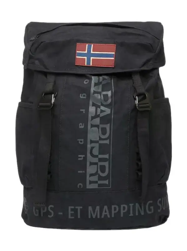 NAPAPIJRI Equator Logo Print Buckle Fastening Backpack - Black