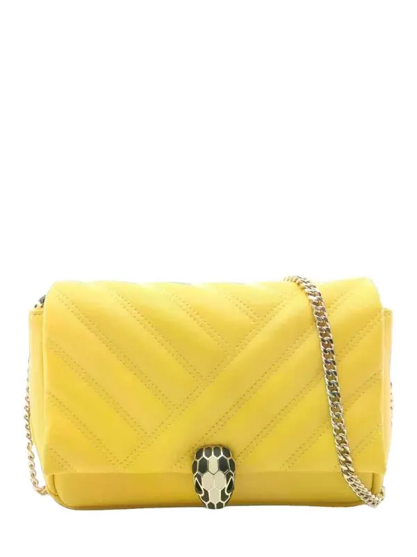 BVLGARI Serpenti Cabochon Crossbody Bag - Yellow