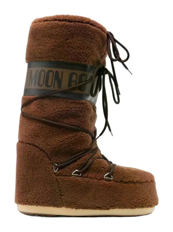Moon Boot Icon Fleece Boots - Brown