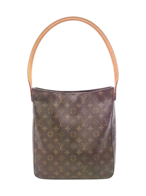 LOUIS VUITTON Monogram Canvas Looping Gm Tote Bag - Brown